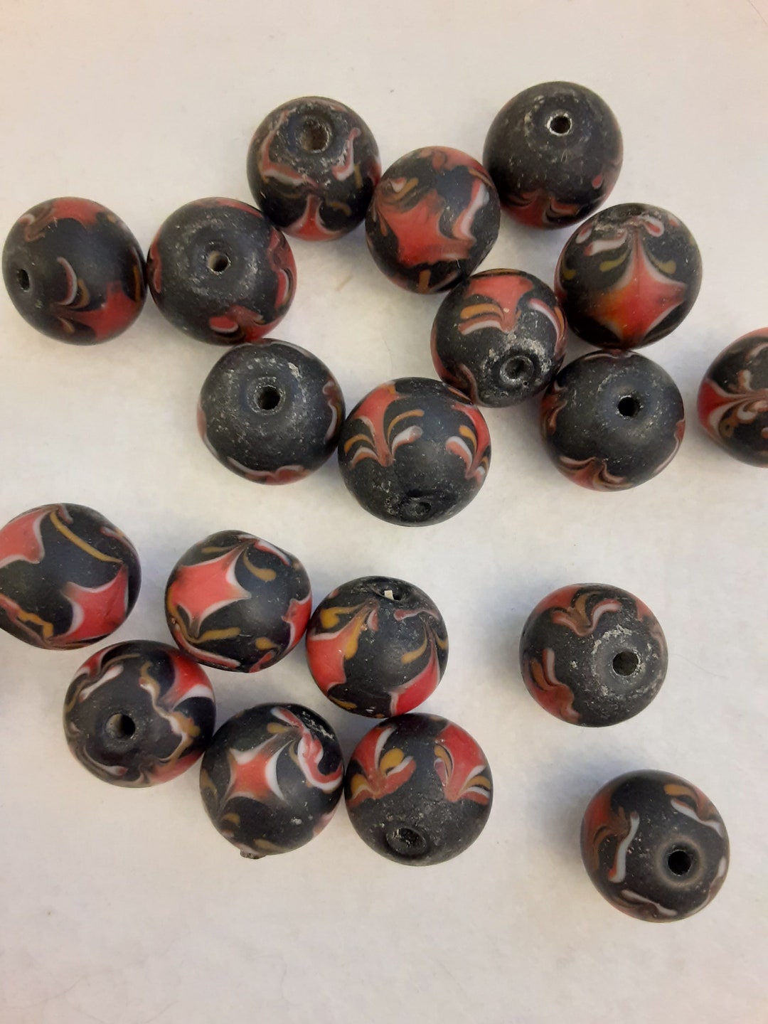 Vintage Round Tribal African Trade Beads - - Etsy