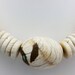 Handmade Tibetan Fossilized Sacred Chank Shell Bead Necklace W/ Gak ...