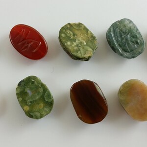 X1 Vintage Carved Chinese Scarab Beetle Fetish Pendant / Bead in ...