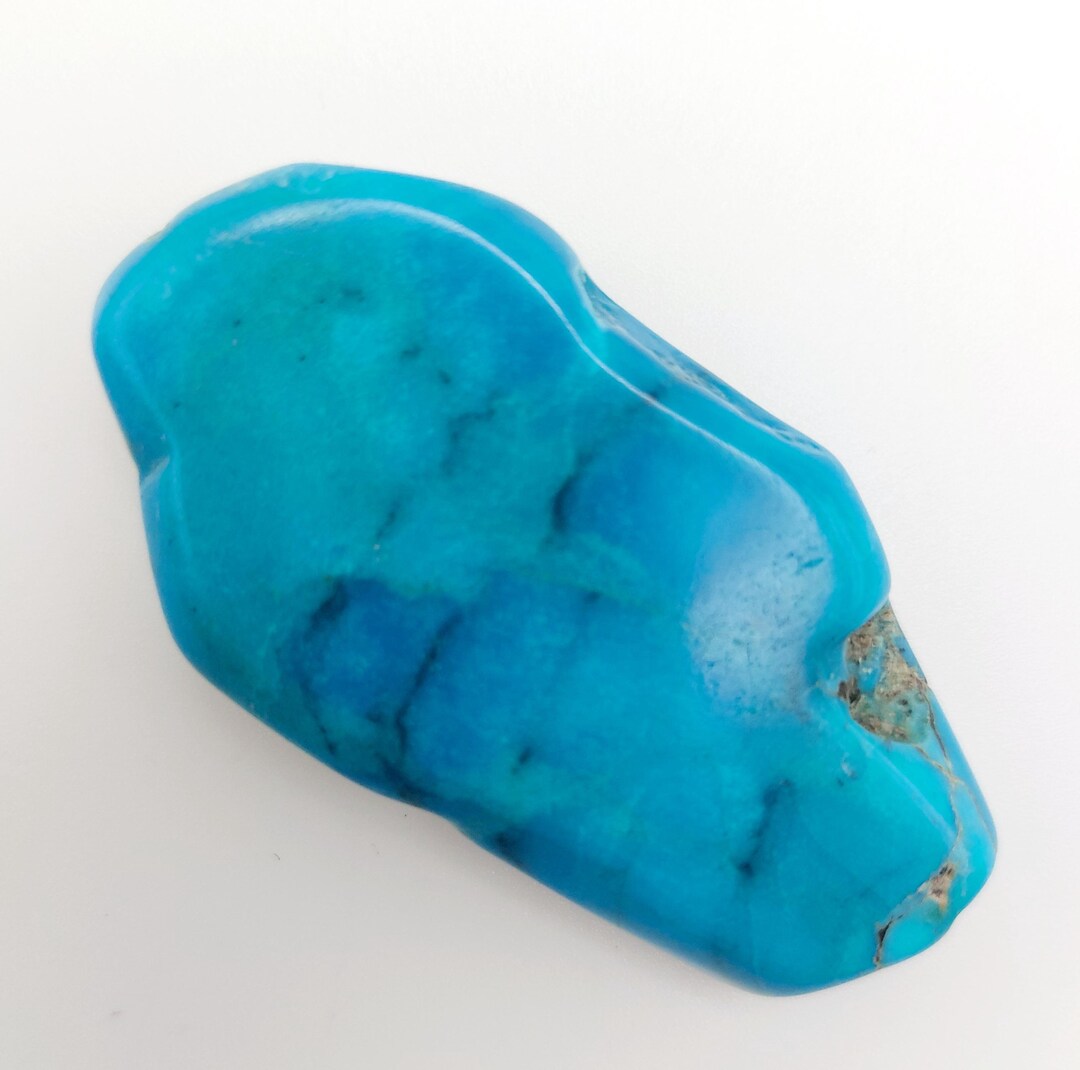 X1 Vintage Bisbee Turquoise Stone Slab Bead - TB-57 - Etsy