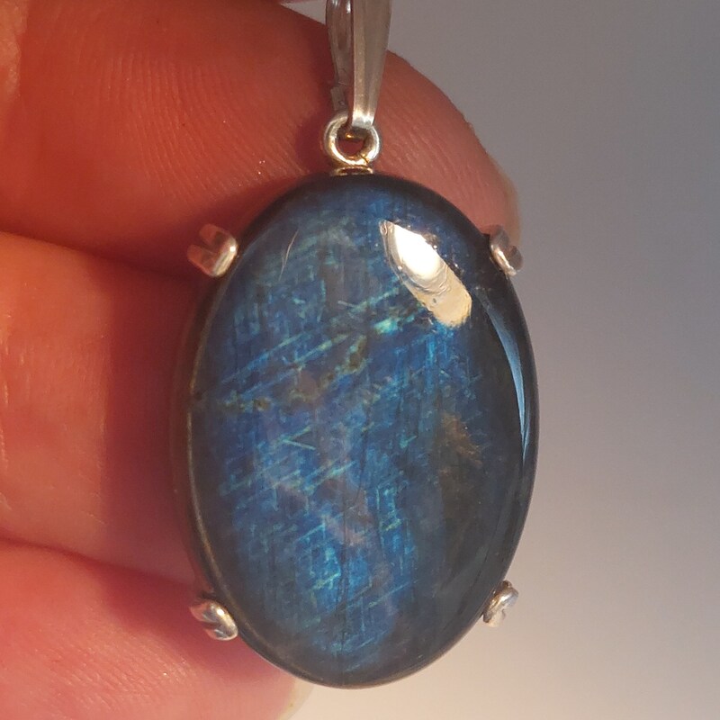 Spectrolite Pendant - Etsy