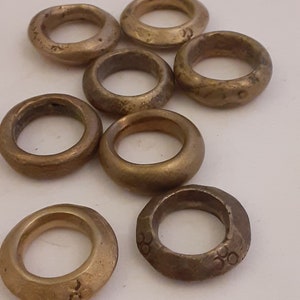 Lots of 8 Vintage Tribal African Small Brass Rings Available - Antique ...