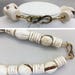 Handmade Tibetan Fossilized Sacred Chank Shell Bead Necklace W/ Gak ...