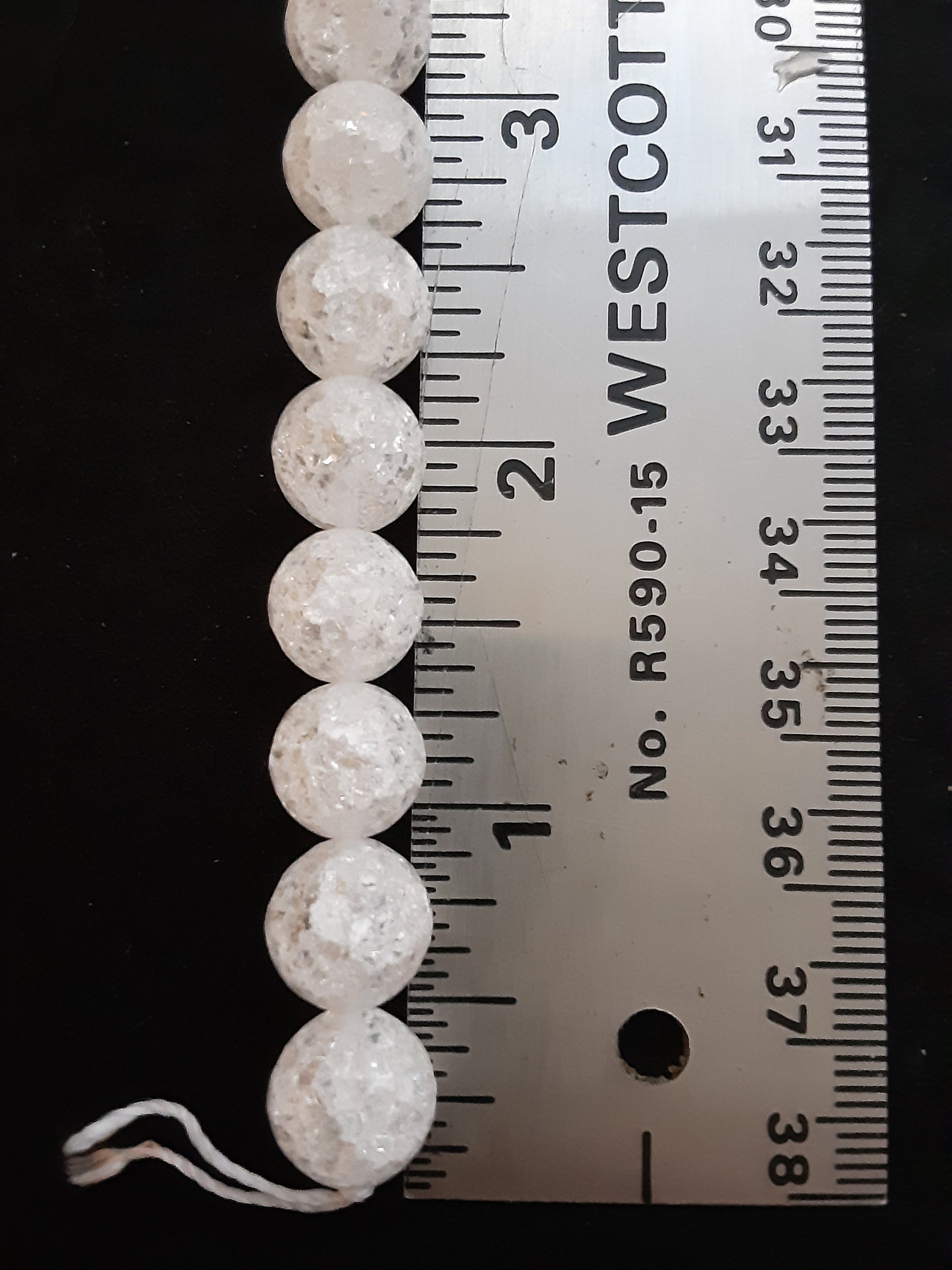 Strand of Beautiful Sparkled Heat Treated Rock Crystal Strand | Etsy