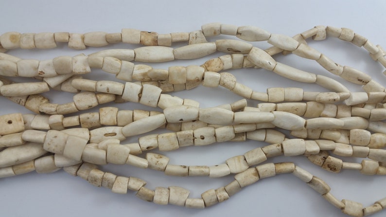 X1 Vintage Tribal African Shell Bead 16 Drop Long Strand | Etsy