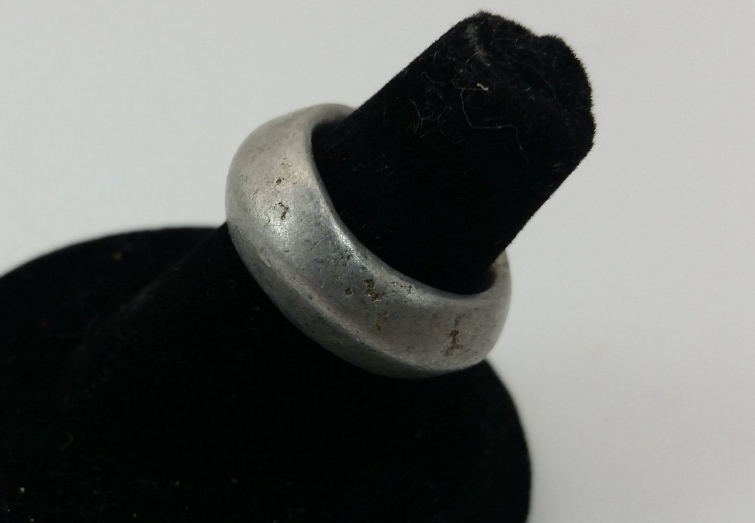 Vintage Tribal Ethiopian African Cast Aluminum Ring/bead - Ring Size 2. ...