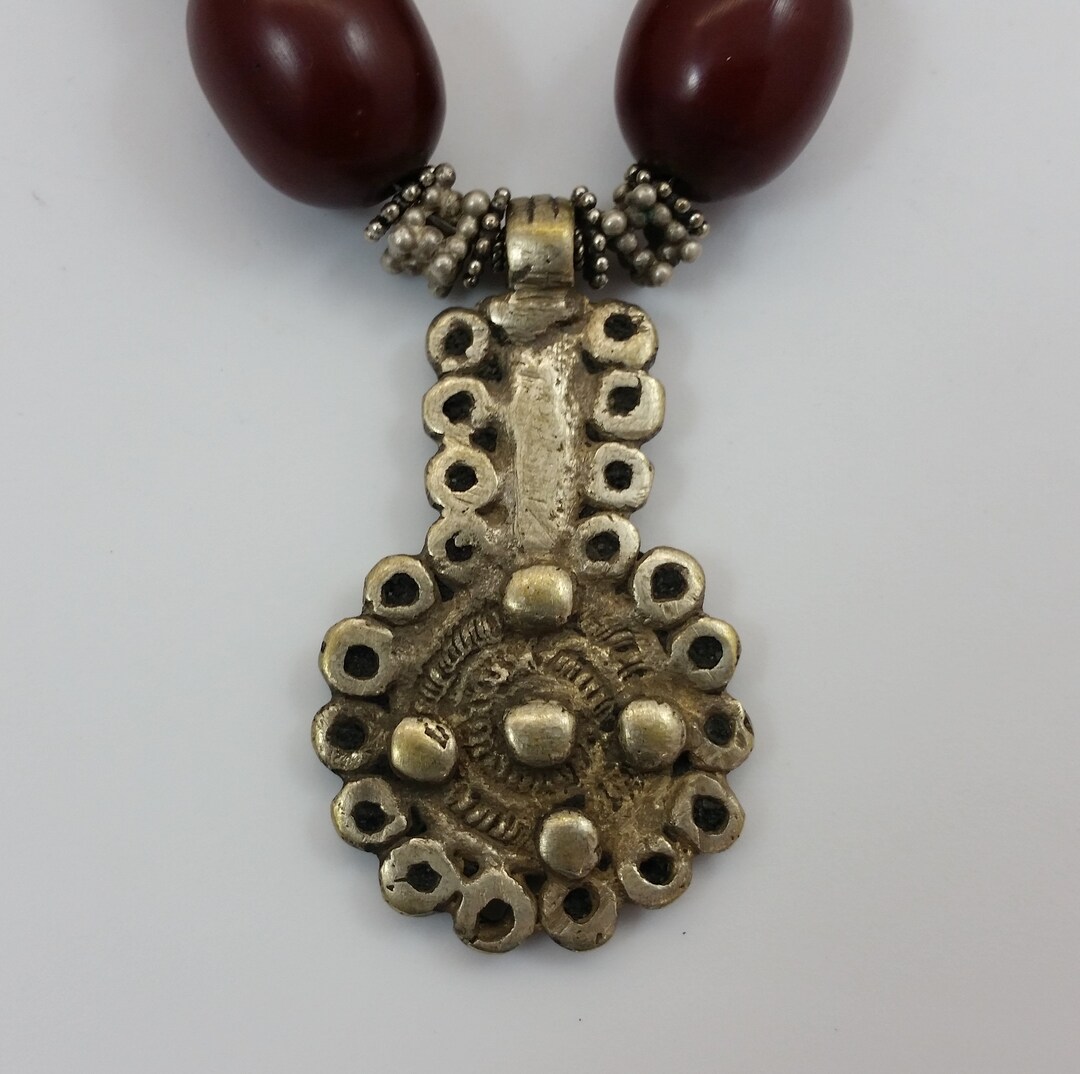 Custom Handmade African Tribal Cast Bronze Amulet Pendant Necklace W ...