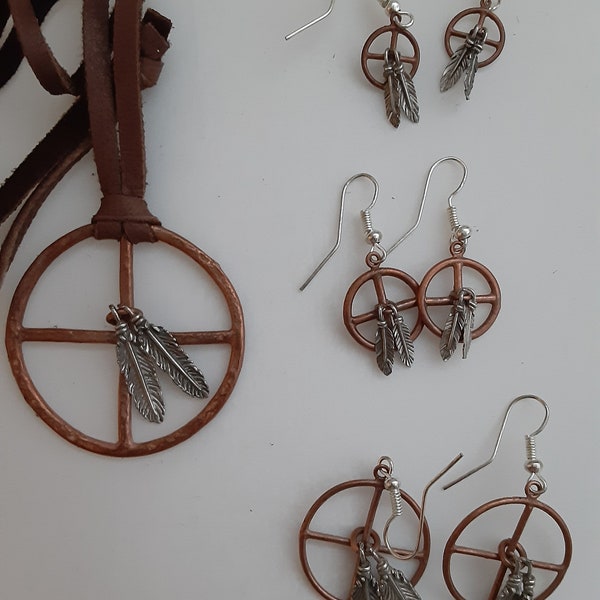 Native Medicine Wheel Earrings - Etsy