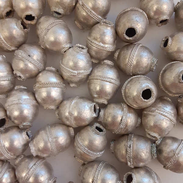 Antique Silver Beads - Etsy