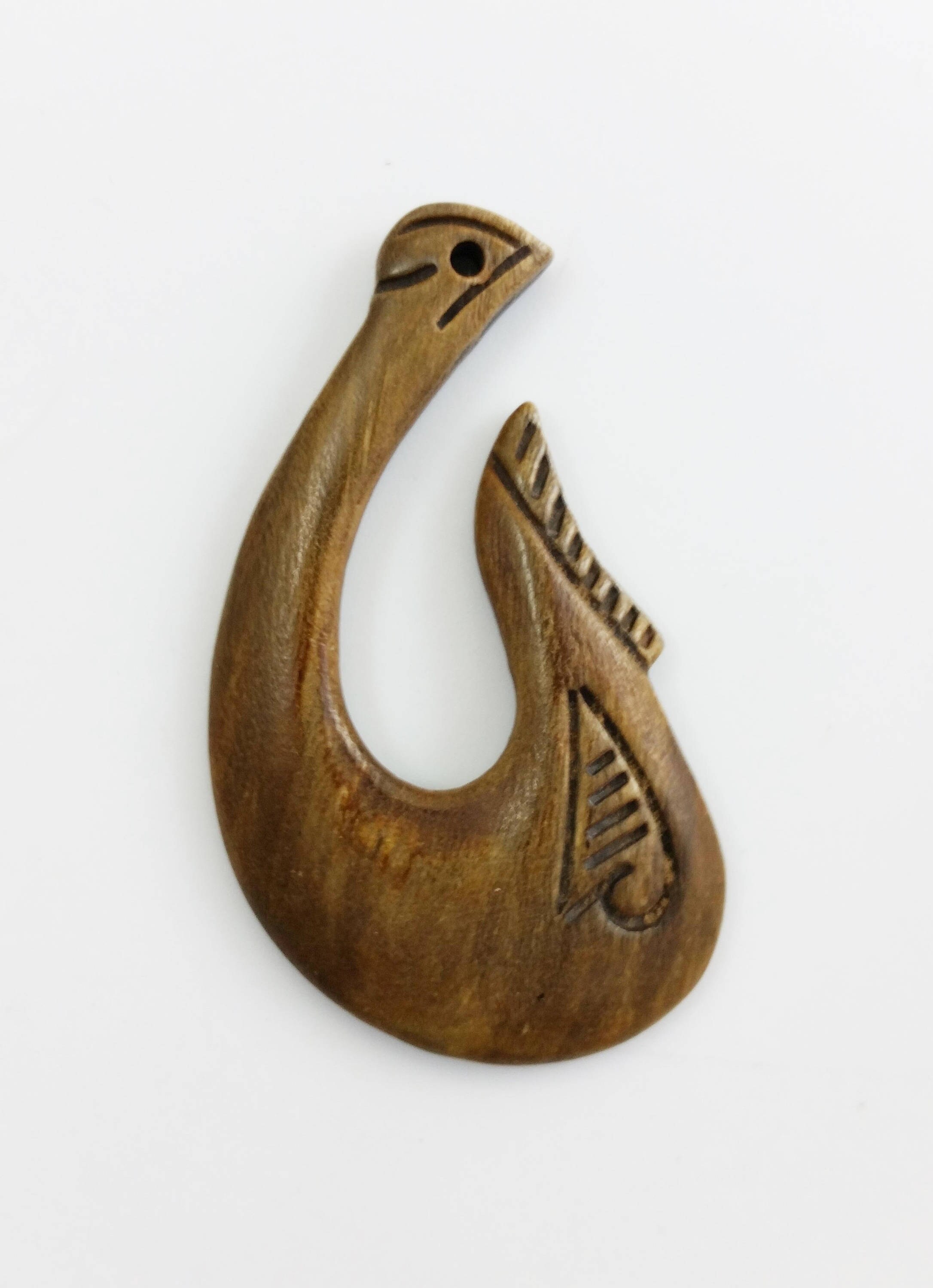Vintage Large Tribal Maori/hawaiian Carved Wood Fish Hook - Etsy