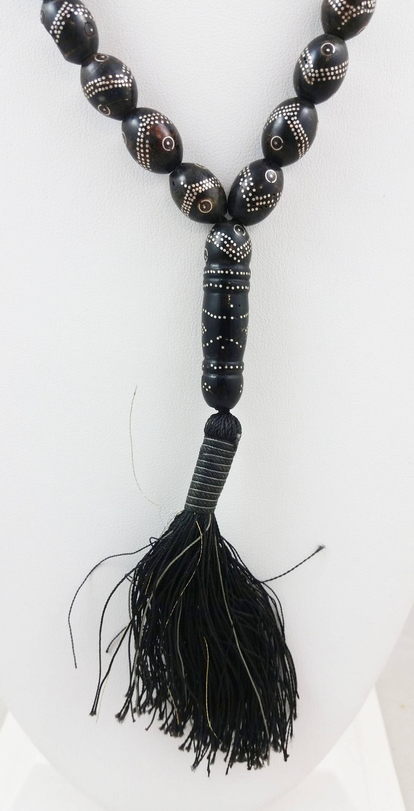 Authentic Antique Black Coral Islamic Prayer Beads Necklace - Etsy