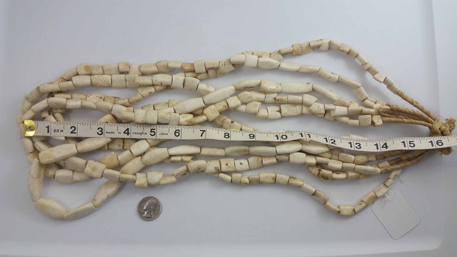 X1 Vintage Tribal African Shell Bead 16 Drop Long Strand | Etsy