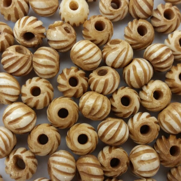 Hand Carved Beads - Etsy
