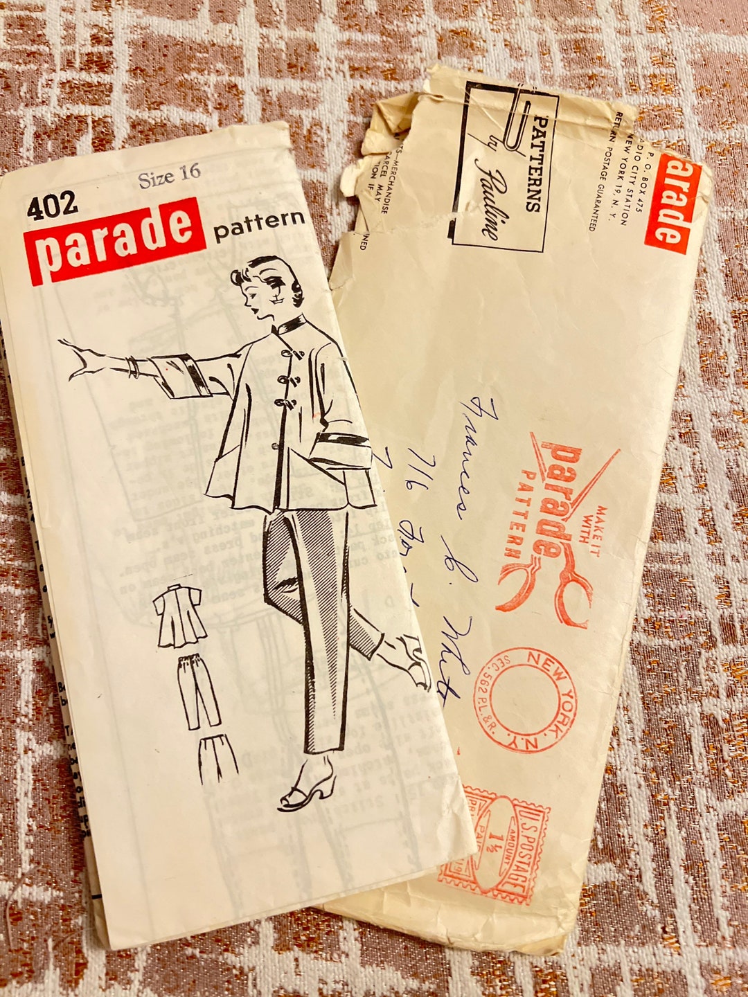 Vintage 50s Asian Inspired Lounge Outfit 5os Parade Magazine - Etsy