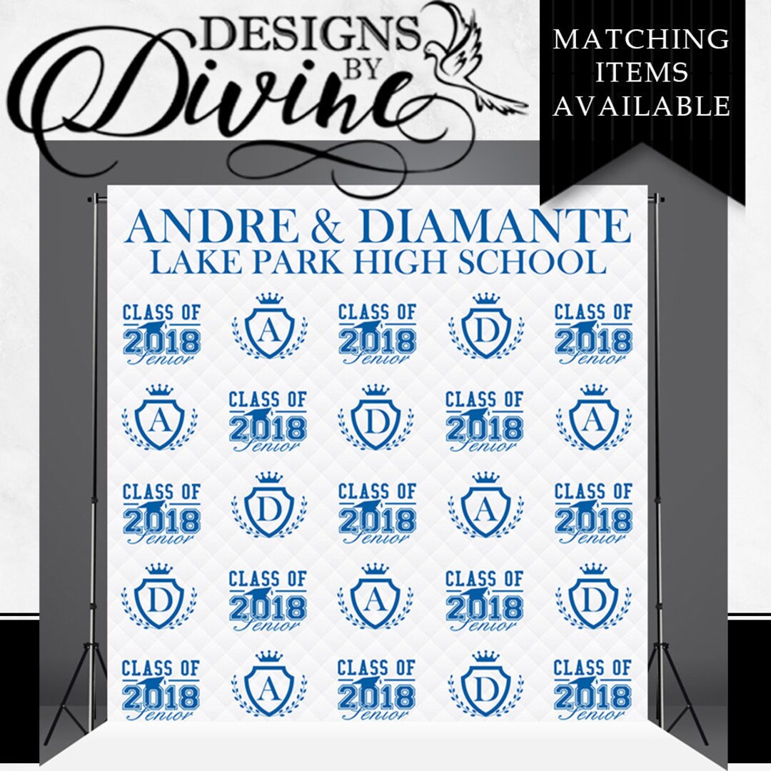 Custom Prom Backdrop - Banner - Step & Repeat - Graduation - High ...