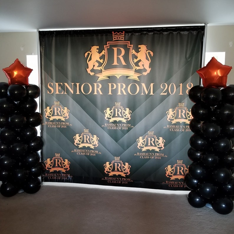 Custom Prom Backdrop - Royalty - Graduation - Banner - Step & Repeat ...