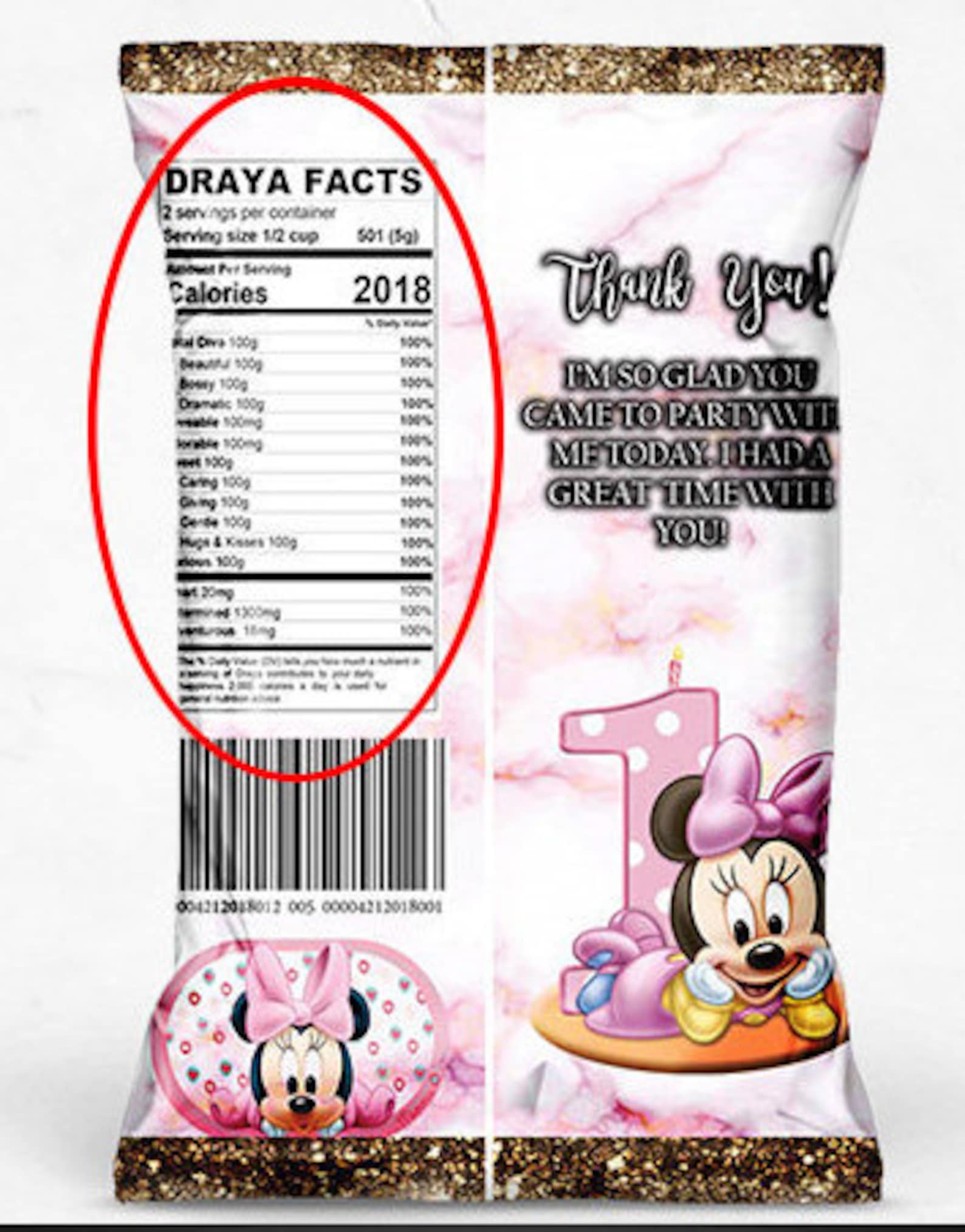 Superhero Nutrition Facts Label Custom Label Chip Bag - Etsy Australia