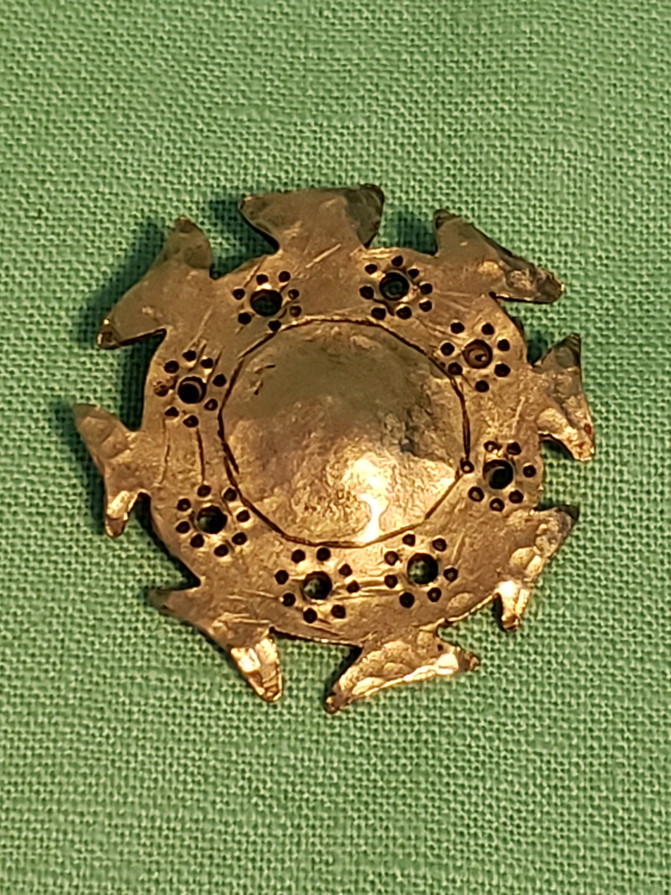 Vintage metal broche / Pin broche hecho a mano estilo - Etsy España