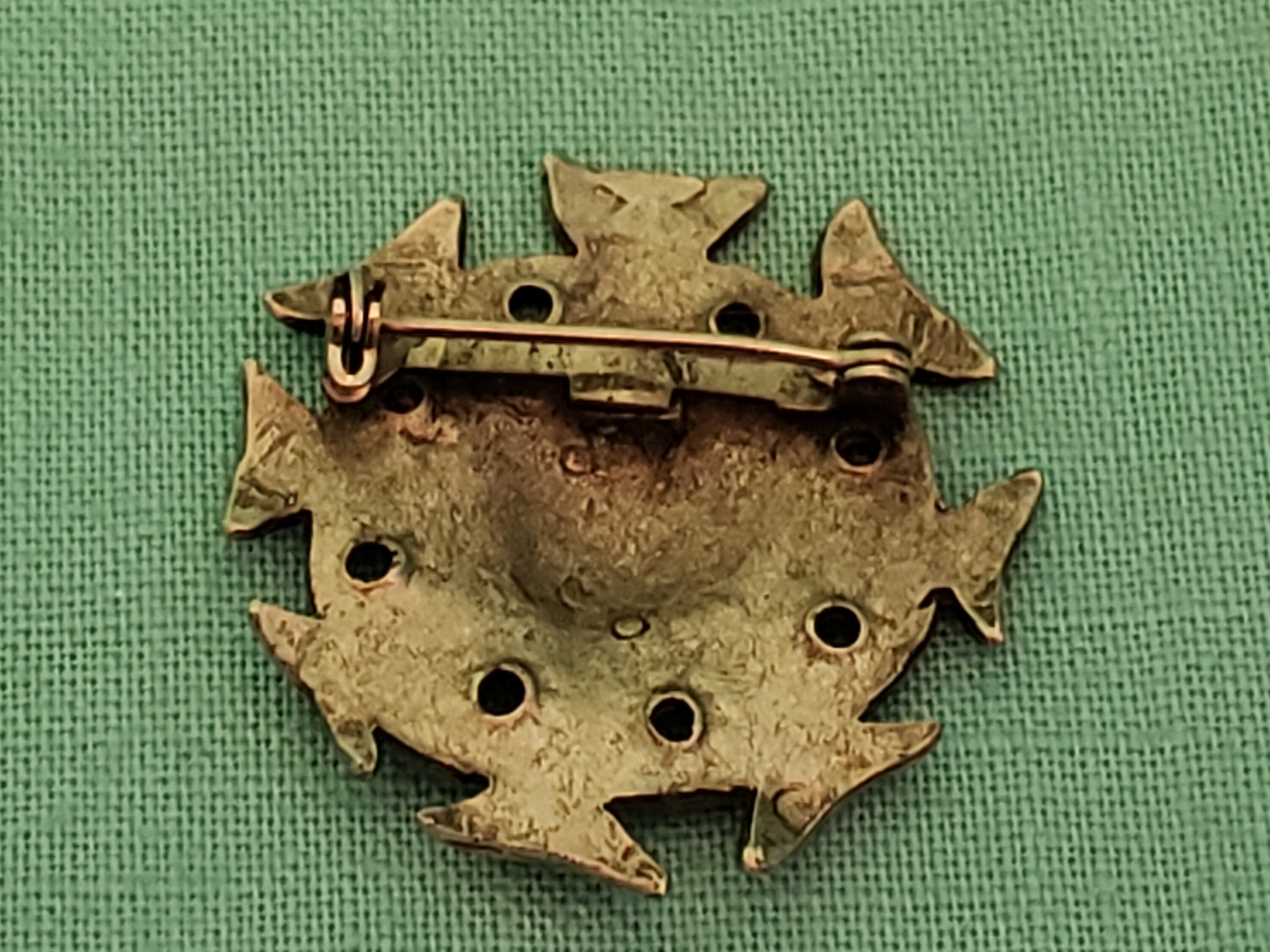 Vintage metal broche / Pin broche hecho a mano estilo - Etsy España