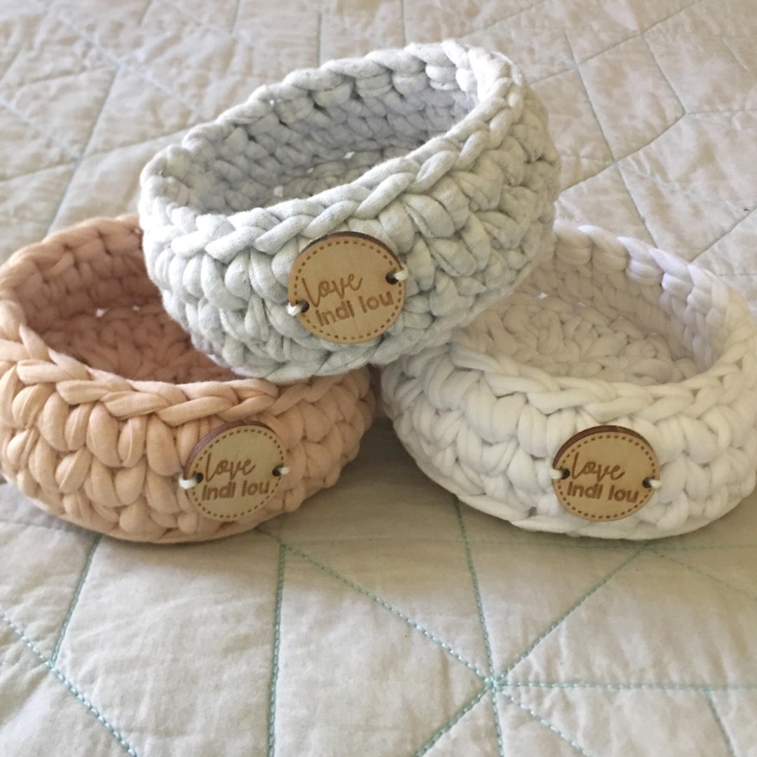 White Trinket Basket 9cm X 4cm Jewellery Storage Home Decor Custom ...