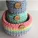 Pastel Rainbow Basket Bundle Small Petite Sizes - Etsy