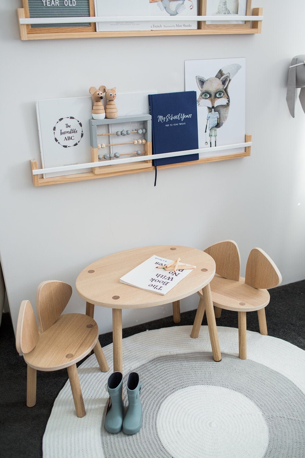 Boys Bedroom Rug Pastel Round Rug Perfect for Any Kids | Etsy