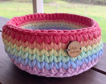Pastel Rainbow Basket Bundle Small Petite Sizes | Etsy