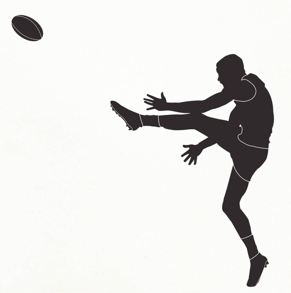 AUSTRALIAN FOOTY PLAYER Wall Sticker Removable Decal Made in | Etsy ...
