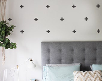 Plus Sign Decals Cross Wall Decals Simple Decal Gold - Etsy