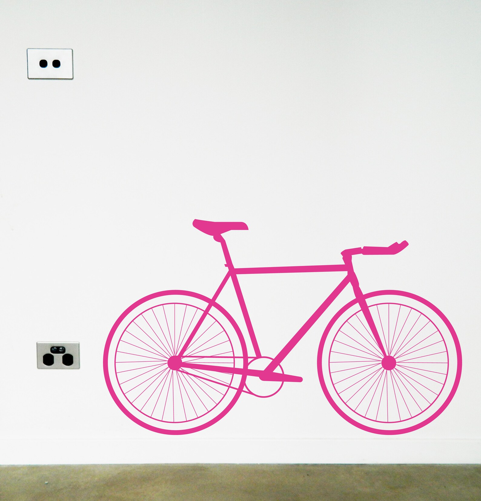 BICYCLE FIXIE BIKE Wall Sticker Removable Decal Made in - Etsy Hong Kong
