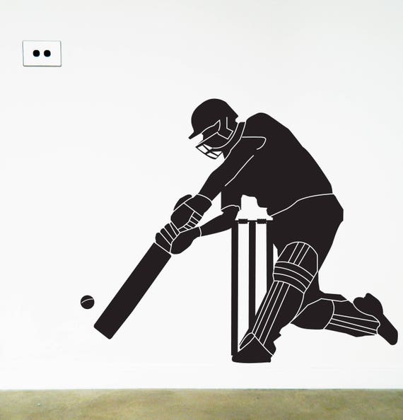 CRICKETER Wall Sticker Removable Decal Made in Australia | Etsy