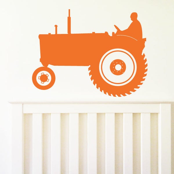 Tractor Wall Decal - Etsy