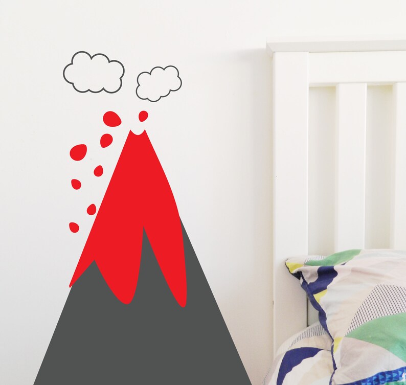 VOLCANO Wall Sticker Removable Decal Made in Australia - Etsy