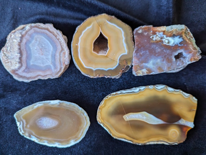 Lot 3 - Miscellaneous Polished Agates / Geodes - Etsy