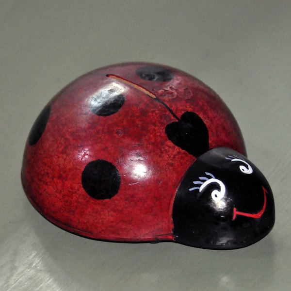 Ladybug Piggy Bank - Etsy