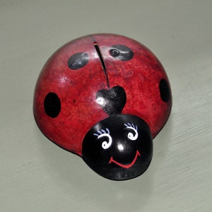 Handcrafted Bank, Ladybug Bank, Money Holder, Real Gourd - Etsy