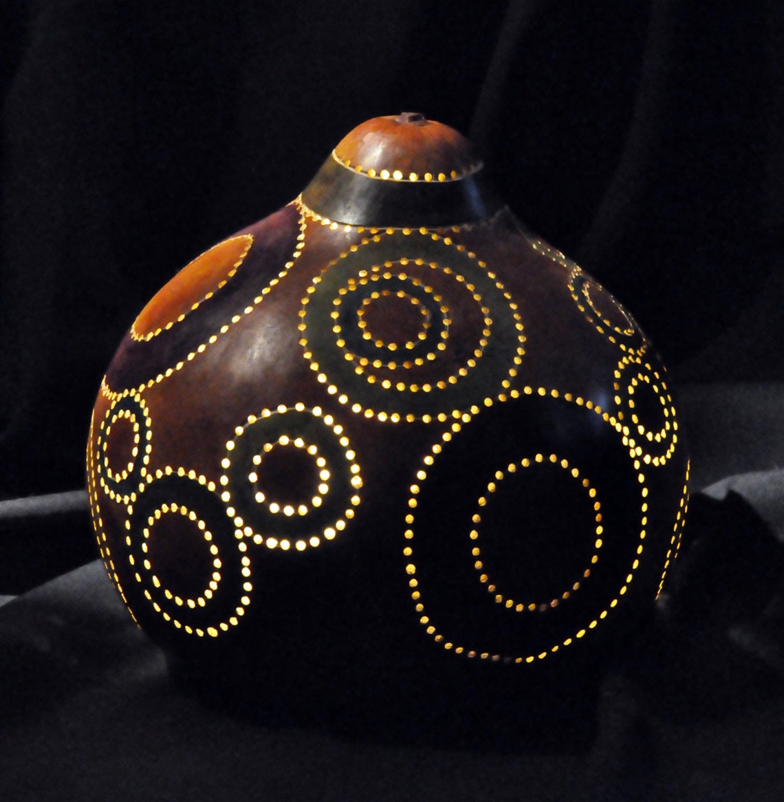Hand Crafted Gourd Art, Gourd Lantern, Gourd Lamp, Night Light With ...