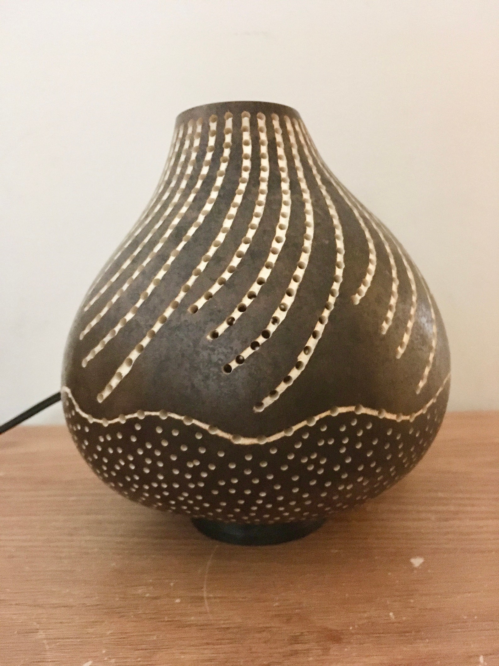 Handmade Gourd Lantern: Rainfall Design, Unique Home Decor - Etsy