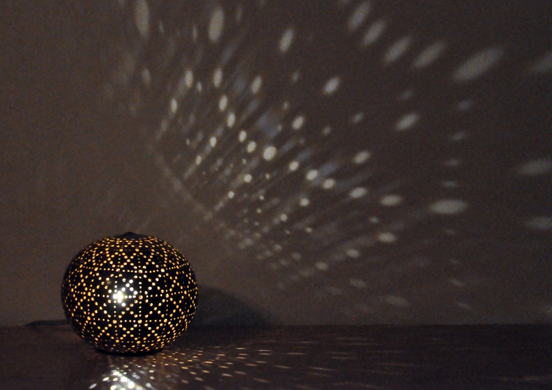 Geodesic Lantern, Decorative Gourd Lamp, Gourd Lantern, Geometric ...