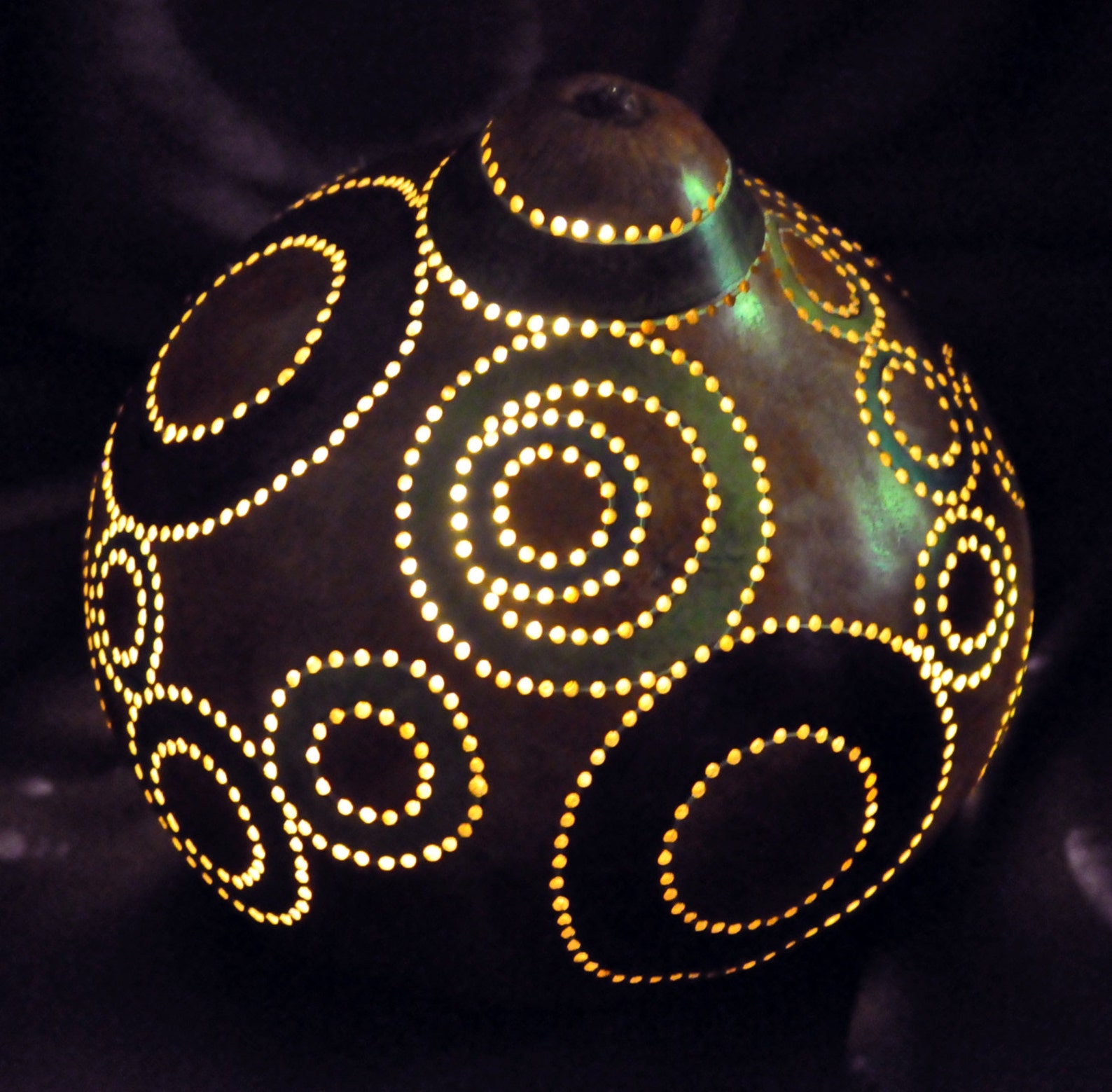 Hand Crafted Gourd Art, Gourd Lantern, Gourd Lamp, Night Light With ...