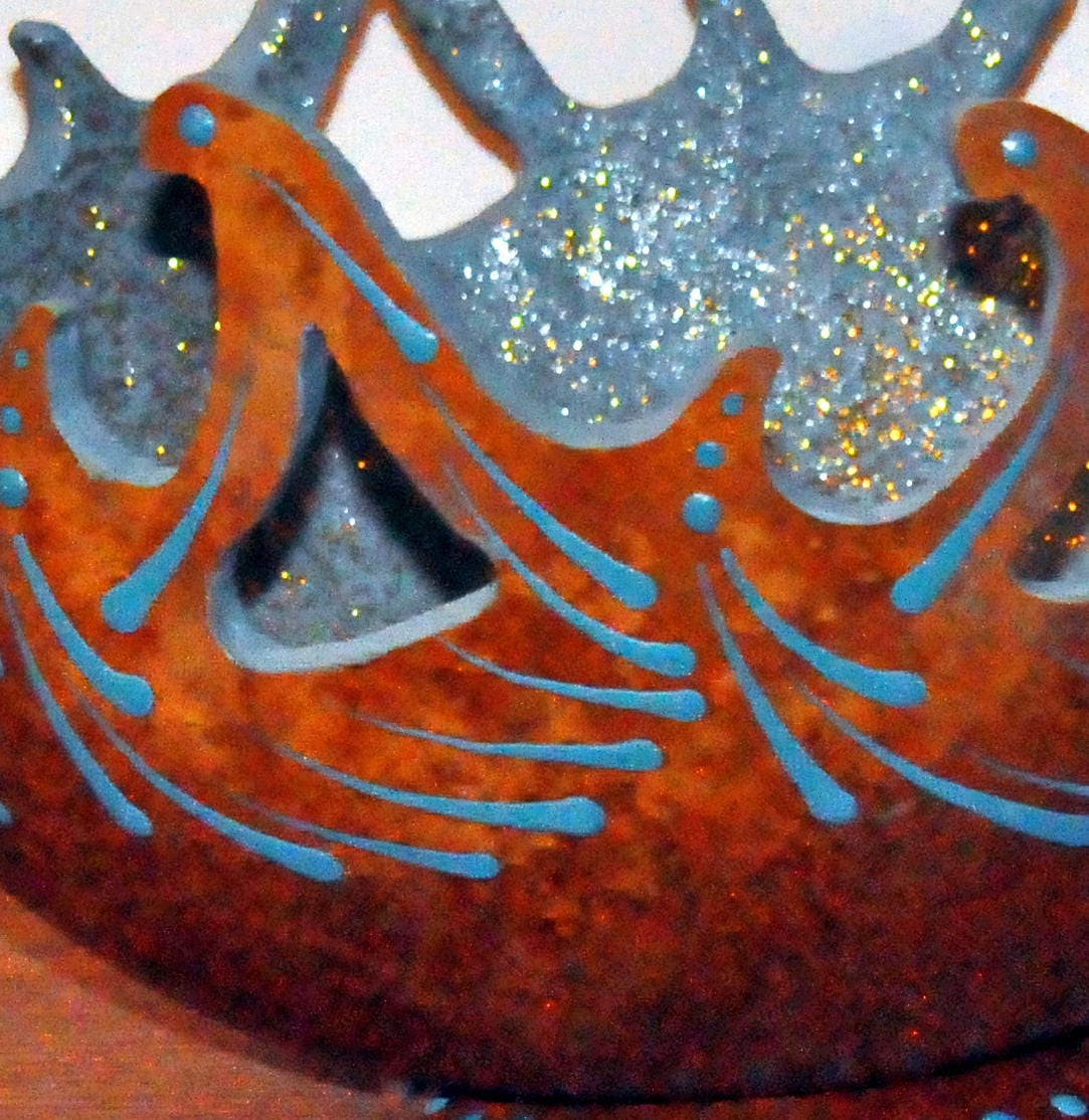 Handcrafted Gourd Bowl, Ocean Theme, Carved Waves, Wave Pattern - Etsy