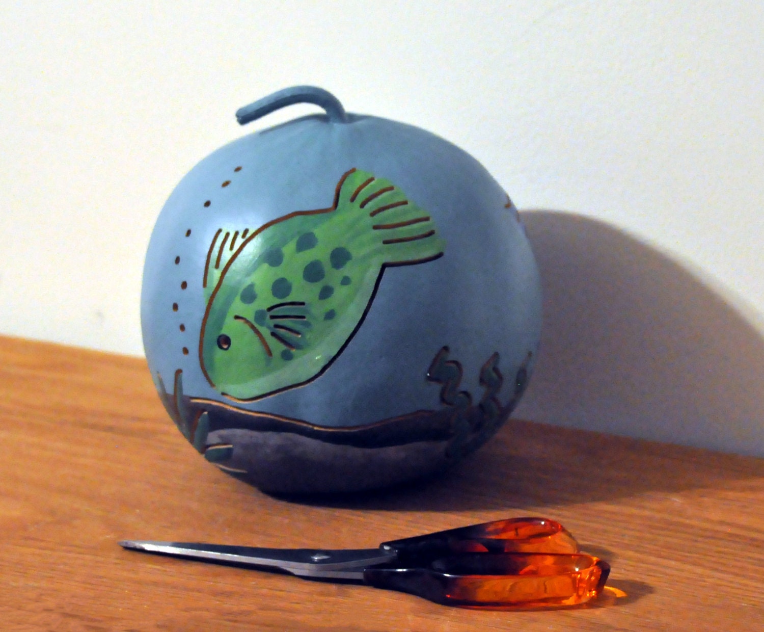 Nautical Night Light, Fish Gourd Lantern, Fish Gourd Lamp, Ocean Theme ...