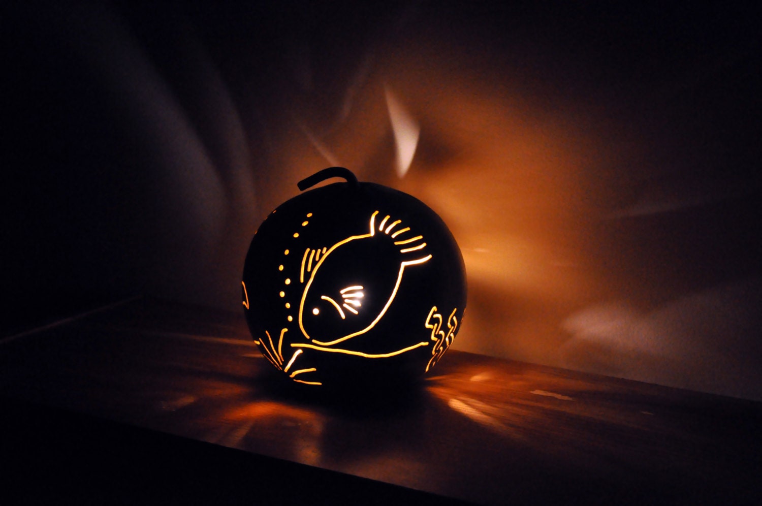 Nautical Night Light, Fish Gourd Lantern, Fish Gourd Lamp, Ocean Theme ...