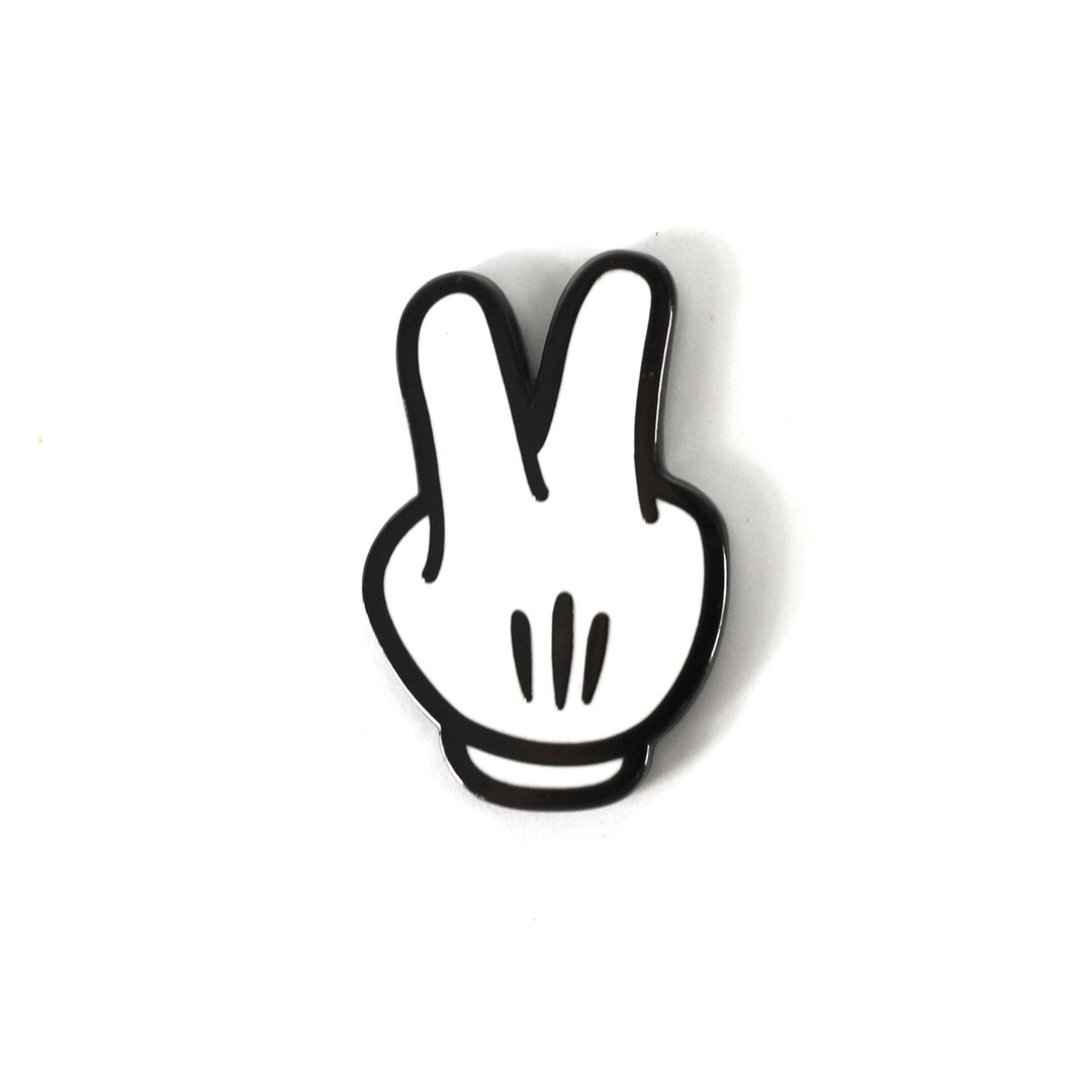 The Chuck a Deuce Hands Pin Streetwear, Funny Pin, Meme Pin, Cartoon ...