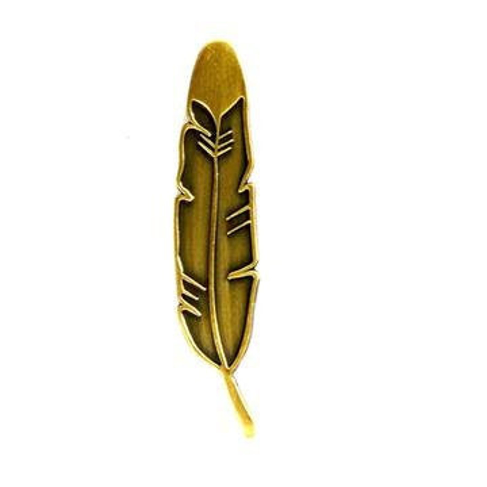 The Gold Feather Pin Lapel Pin Fashion Pin Meme Pin Gold - Etsy