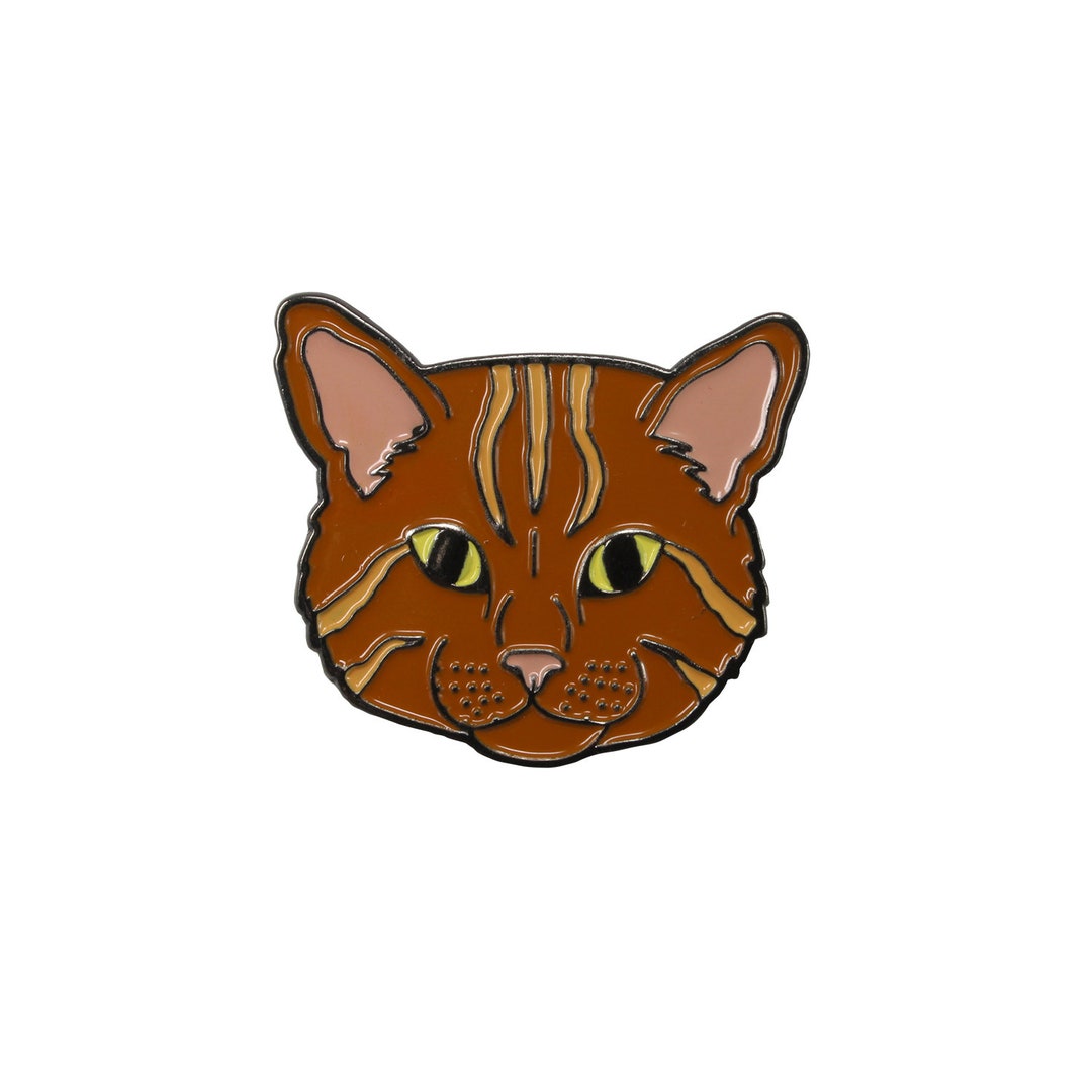 The Orange Cat Pin Pet Cat Pin, Hat Pin, Pin, Lapel Pin, Simpsons Pin ...