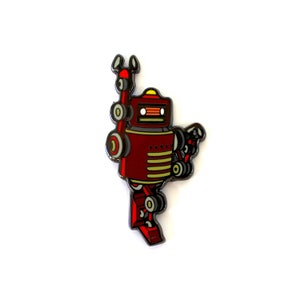The Robot Hero Pin Robot Pin, Hat Pin, Pin, Lapel Pin, Simpsons Pin ...