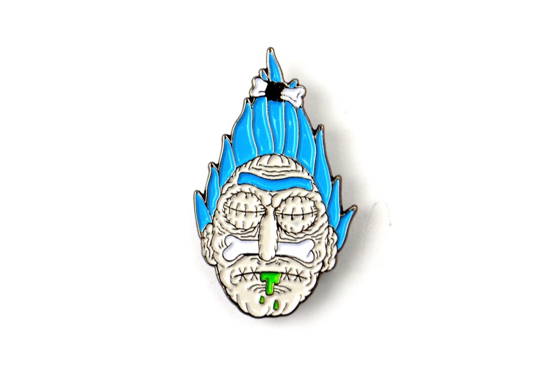 The Shrunken Head Rick Hat Pin Cool Funny Hipster Pop Culture Trippy ...