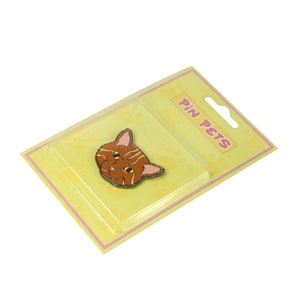 The Orange Cat Pin Pet Cat Pin, Hat Pin, Pin, Lapel Pin, Simpsons Pin ...