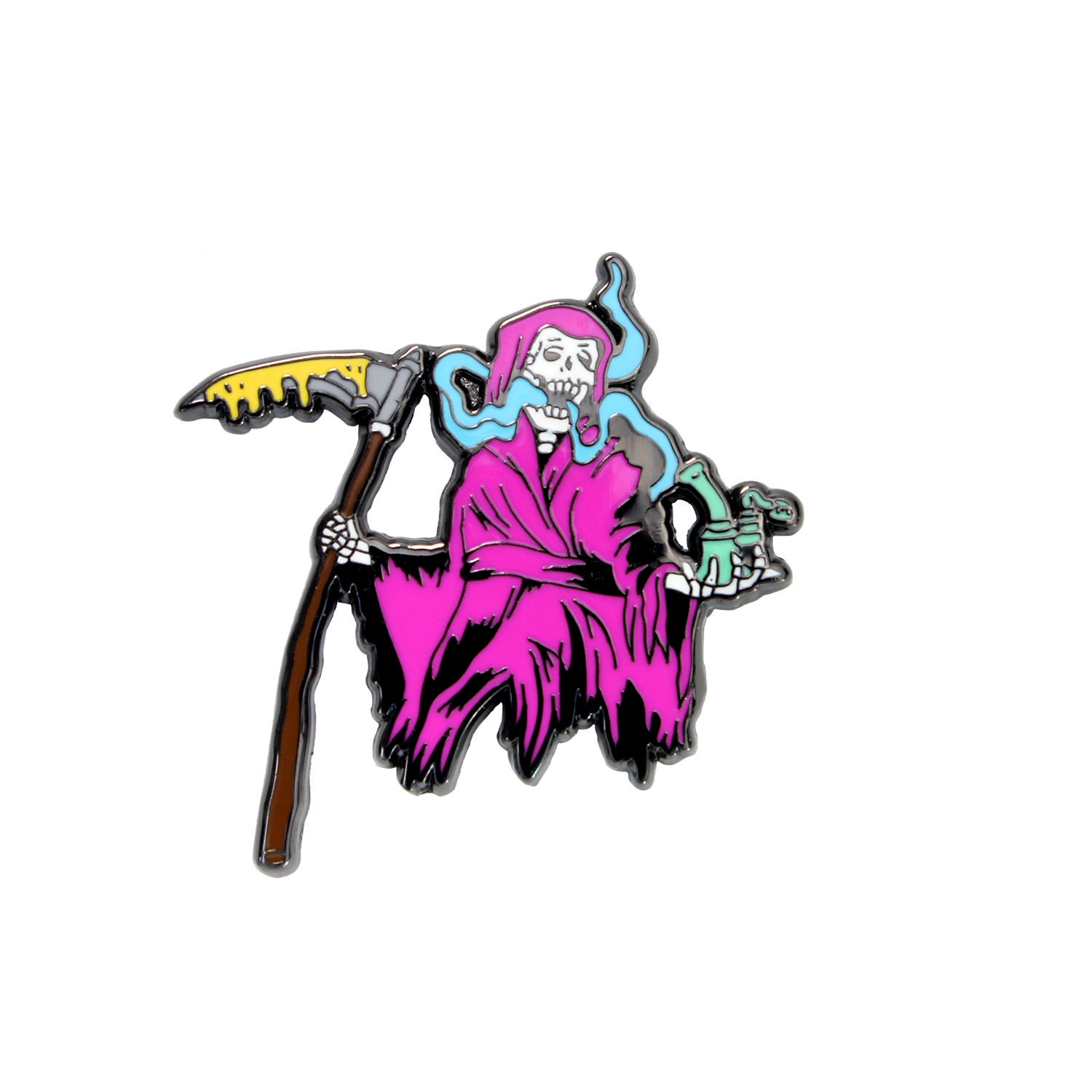 The Dab Reaper Pin Weed Pot 420 Dab Wax Trippy Stoner 710 - Etsy UK